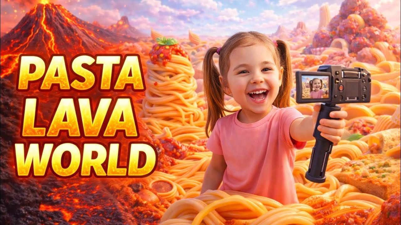 A Girl’s Vlog Inside the Pasta Lava World 🍝 🌋 | Cinematic Fantasy ...