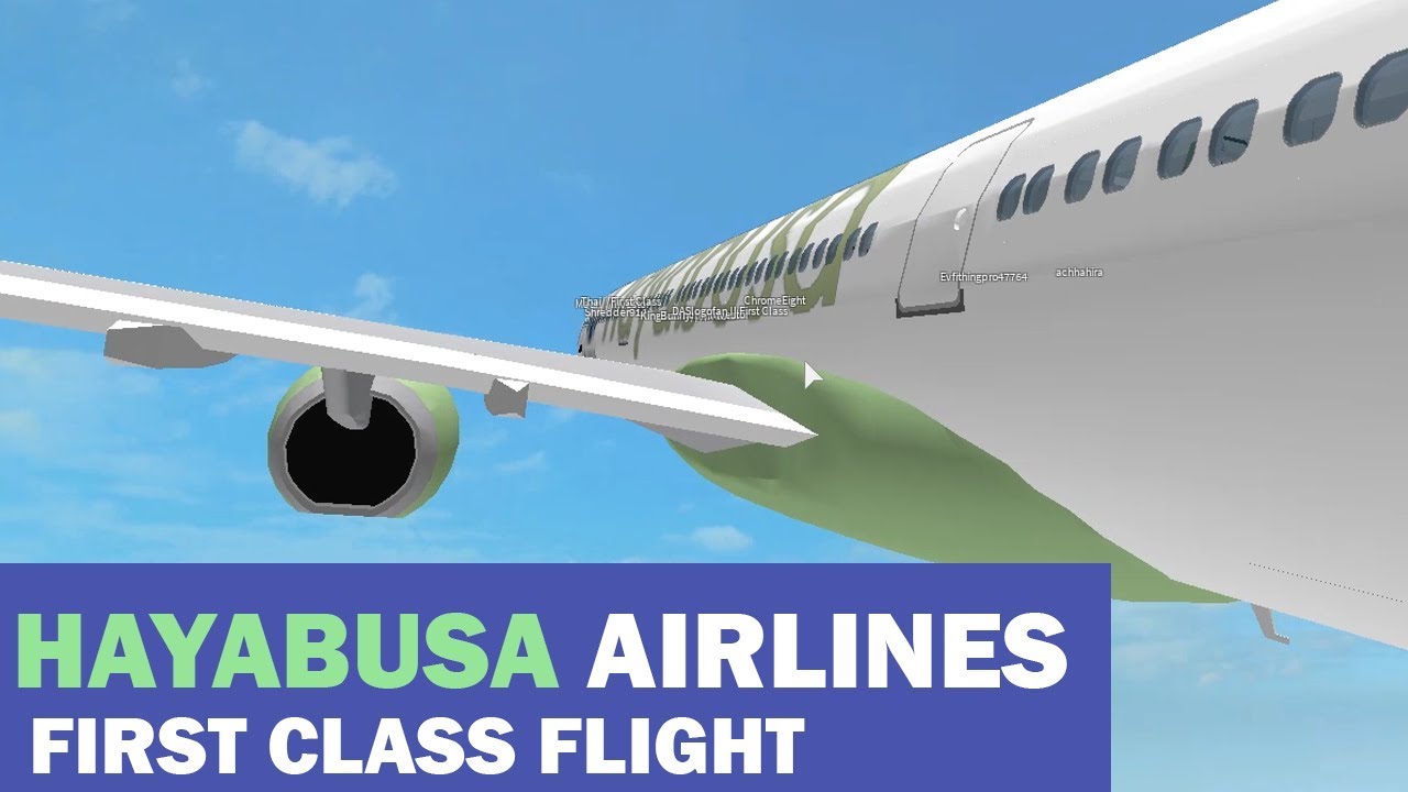 [ROBLOX] First Class flight (Hayabusa Airlines) - YouTube