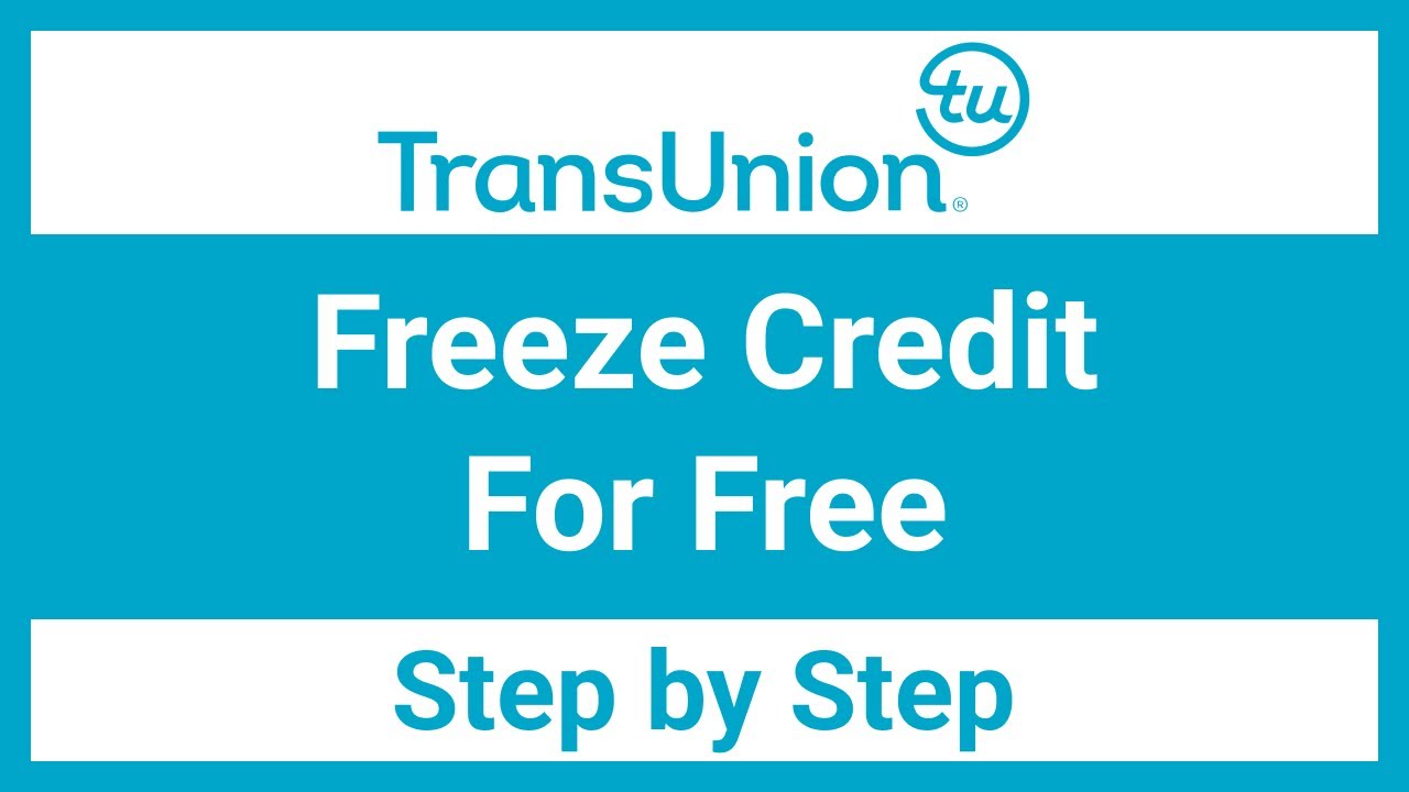 How to Freeze Credit with TransUnion | Step by Step - YouTube
