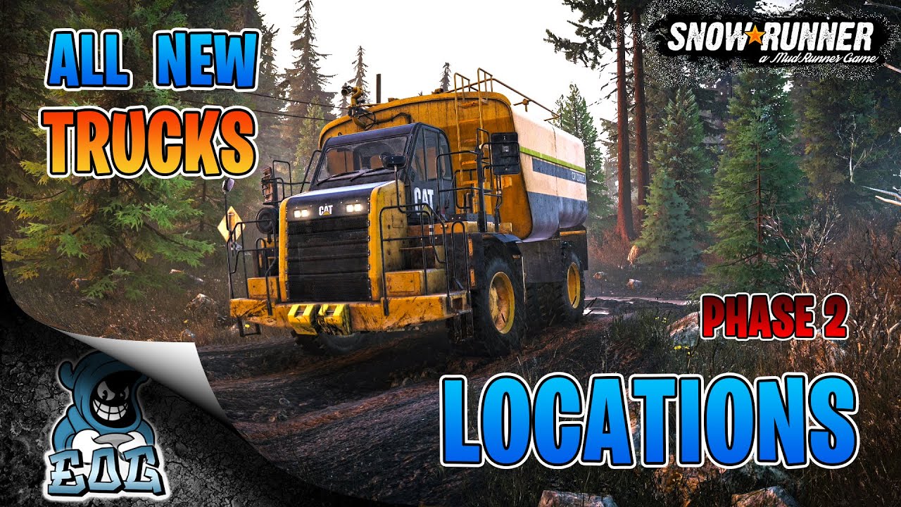 Snowrunner All New Trucks Locations (Phase 2 DLC) - YouTube