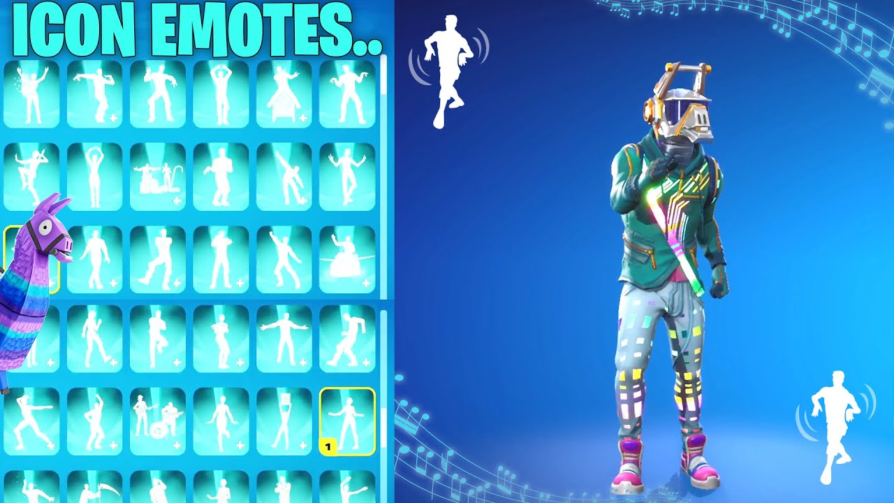 ALL ICON SERIES EMOTES & DANCES IN FORTNITE! - YouTube