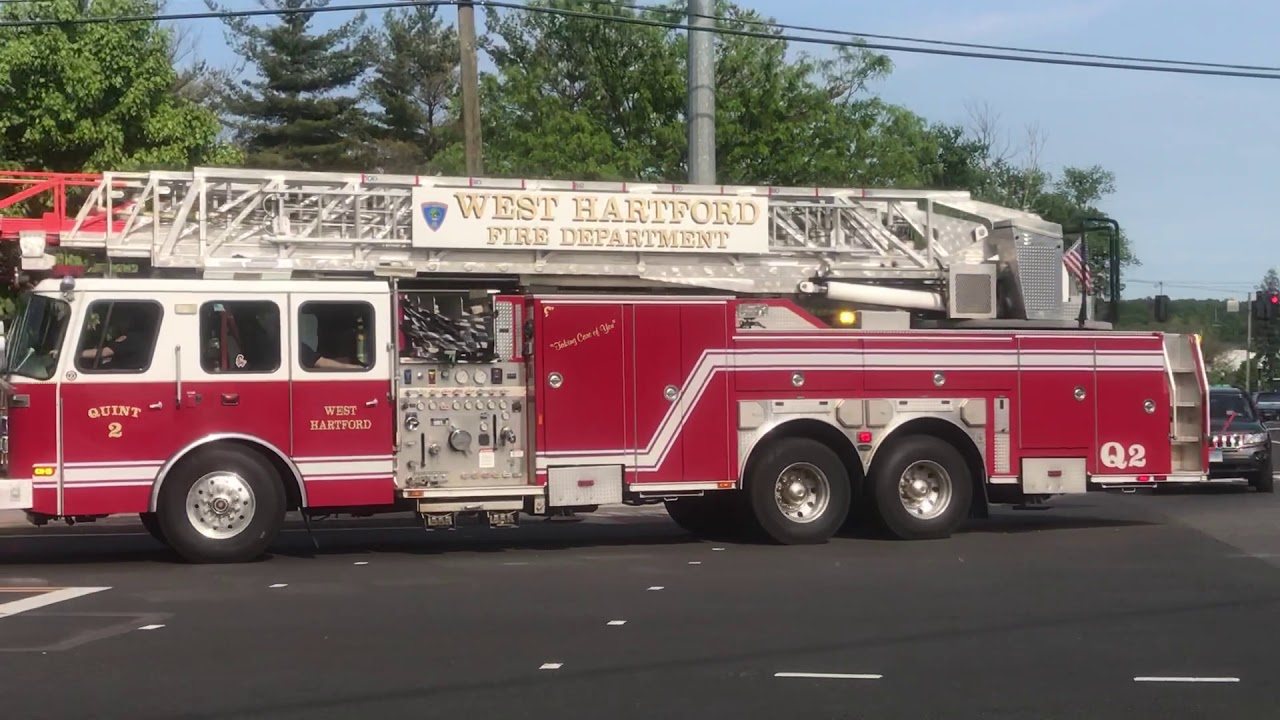 West Hartford Fire Department Quint 3 Using Spare Quint 2 Responding ...