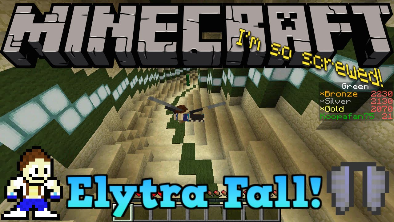 ELYTRA FALL? Minecraft Flying 1.9 Custom Map - YouTube