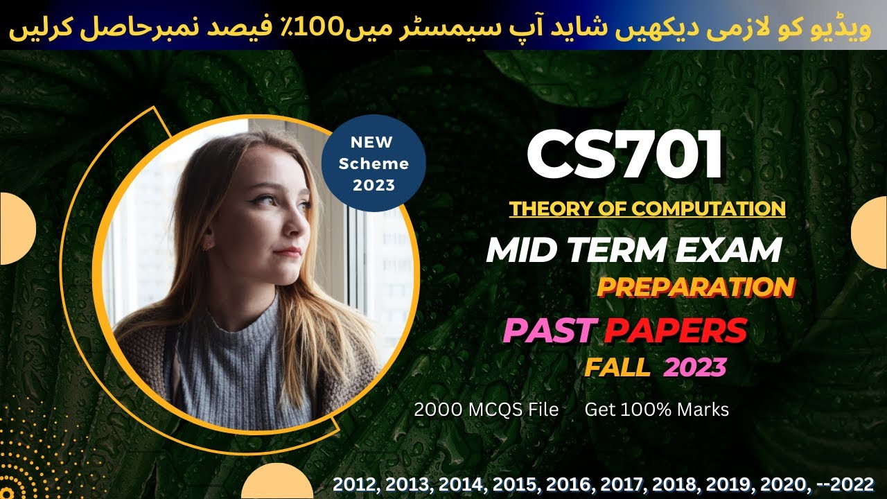 Cs701 midterm exam Preparation fall 2024 | Cs701 Past Papers | Cs701 ...