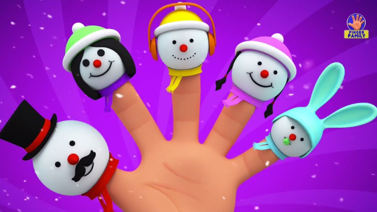 Snowman Finger Family | Christmas Carols | Xmas Songs | Merry Christmas ...