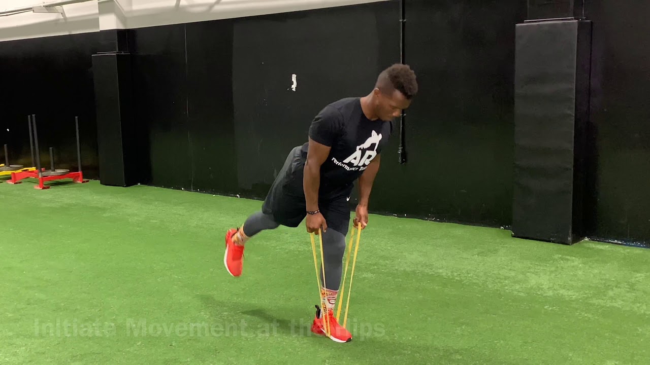 Resistance Band Single Leg RDL TO ROW - YouTube