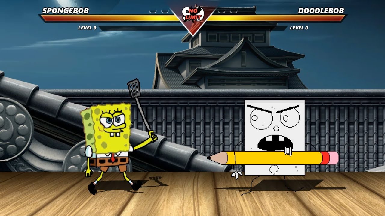 SPONGEBOB vs DOODLEBOB - Epic Combat @(1080) - 60fps√ - YouTube