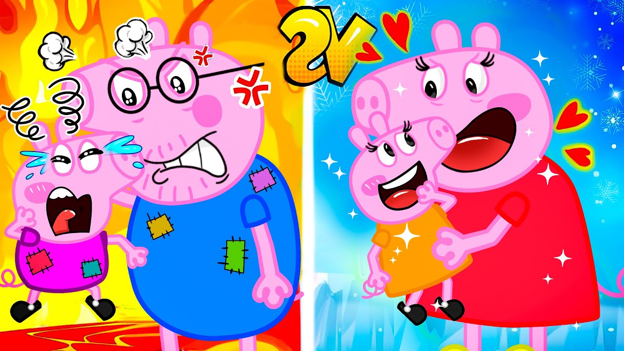 Peppa Pig Cartoon: Good Mummy Pig And Bad Daddy Pig - YouTube