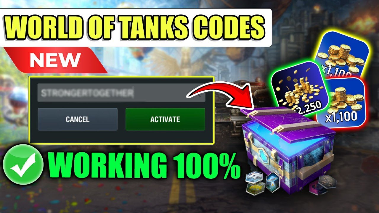 WORLD OF TANKS BLITZ ACTIVE CODES WOTB CODES - WORLD OF TANKS - YouTube