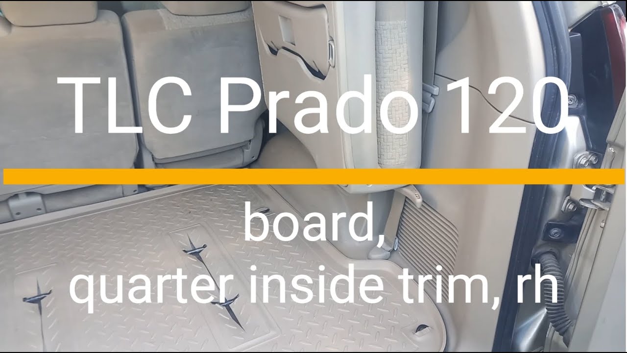 Removal of the Right Quarter Inside Trim Board to access the Rear ...