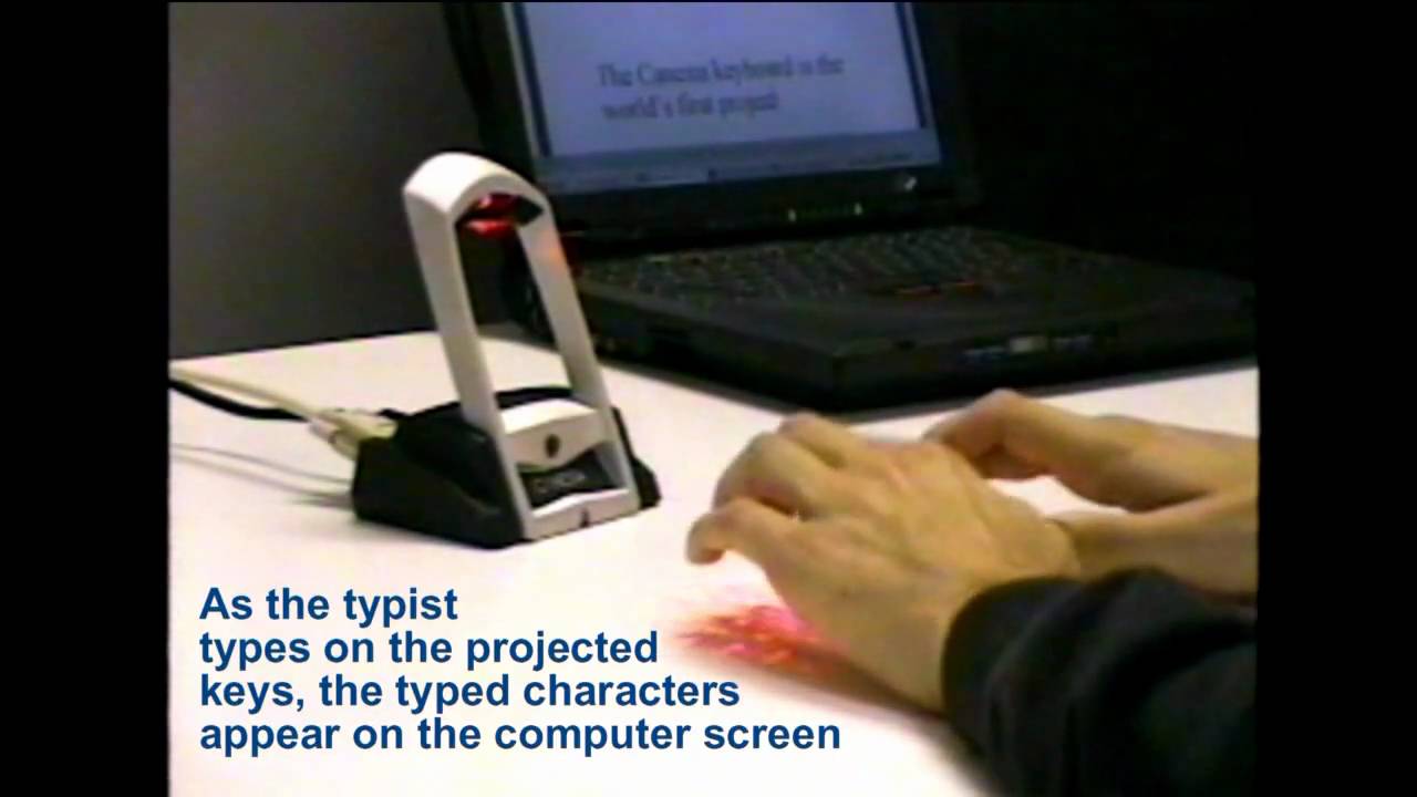 IDE Canesta ATB2 Virtual Keyboard - YouTube
