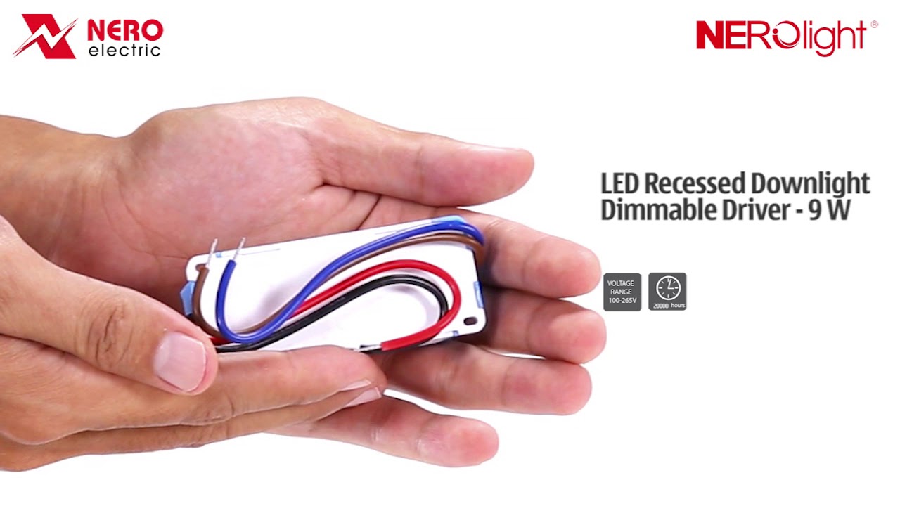 LED ROUND RECESSED DOWNLIGHT DIMMABLE DRIVER - YouTube