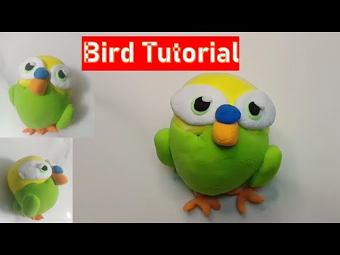 How to make a bird with clay | Bird modelling for kids | Bird tutorial ...