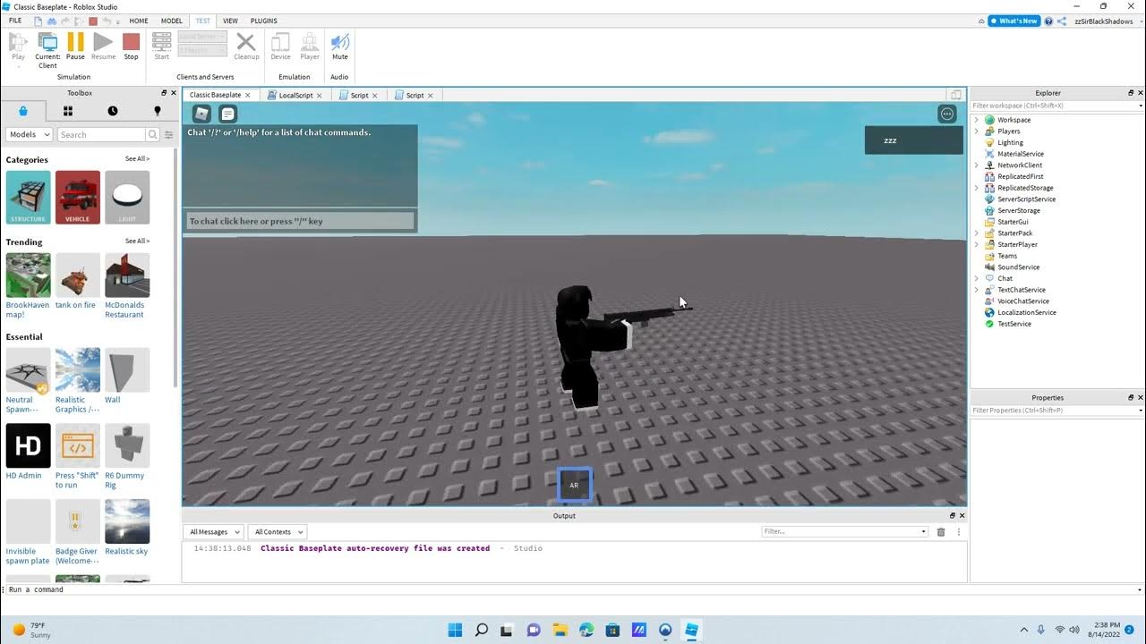 How to script a gun on roblox! - YouTube