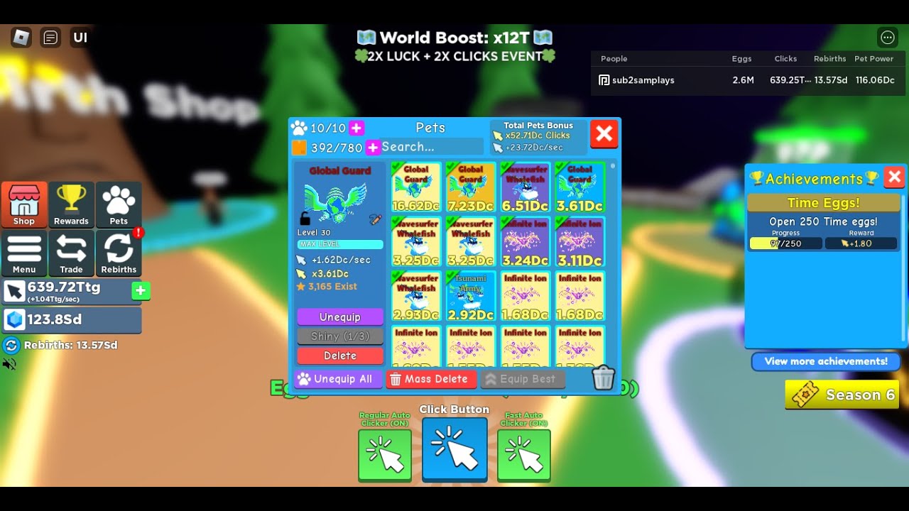 ROBLOX clicker simulator live giveaway Road to 650 subs! - YouTube