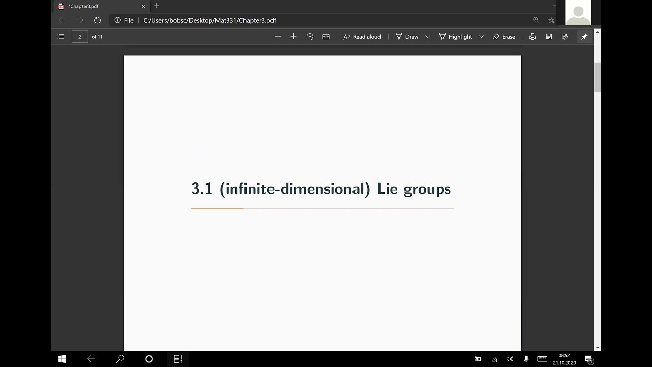 Infinite-dimensional geometry 3.1. (infinite-dimensional) Lie groups ...