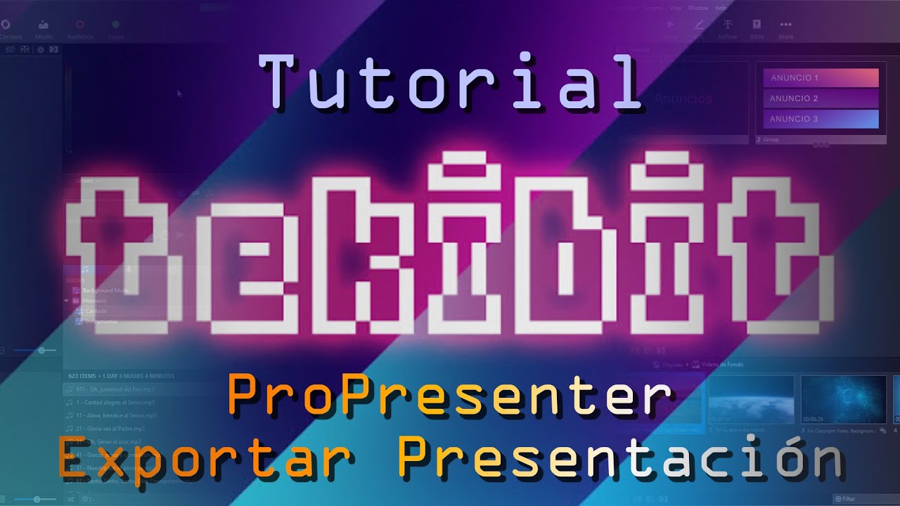 Cómo exportar (salvar) presentación de ProPresenter a otra computadora. #ProPresenterTutorial ...