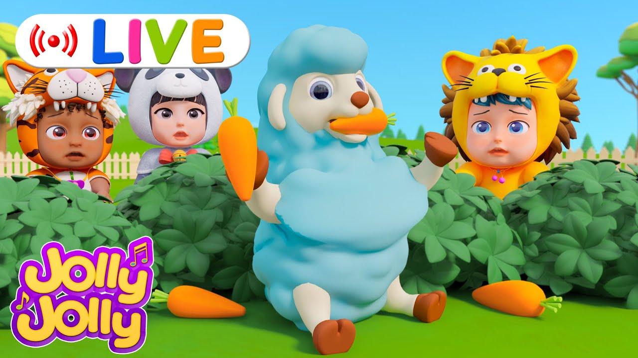 LIVE🔴How to catch the Sheep - Baa baa black sheep + More Jolly Jolly ...