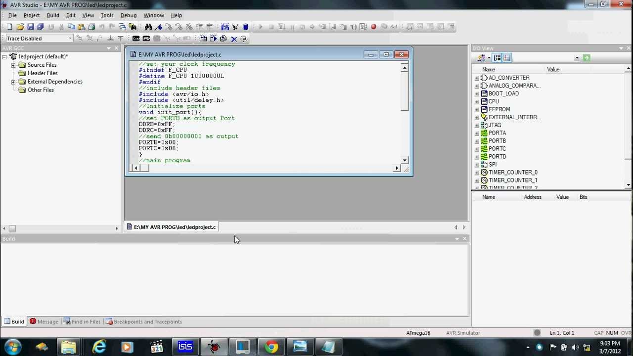 tutorial begining for avr and proteus downloading part.avi - YouTube