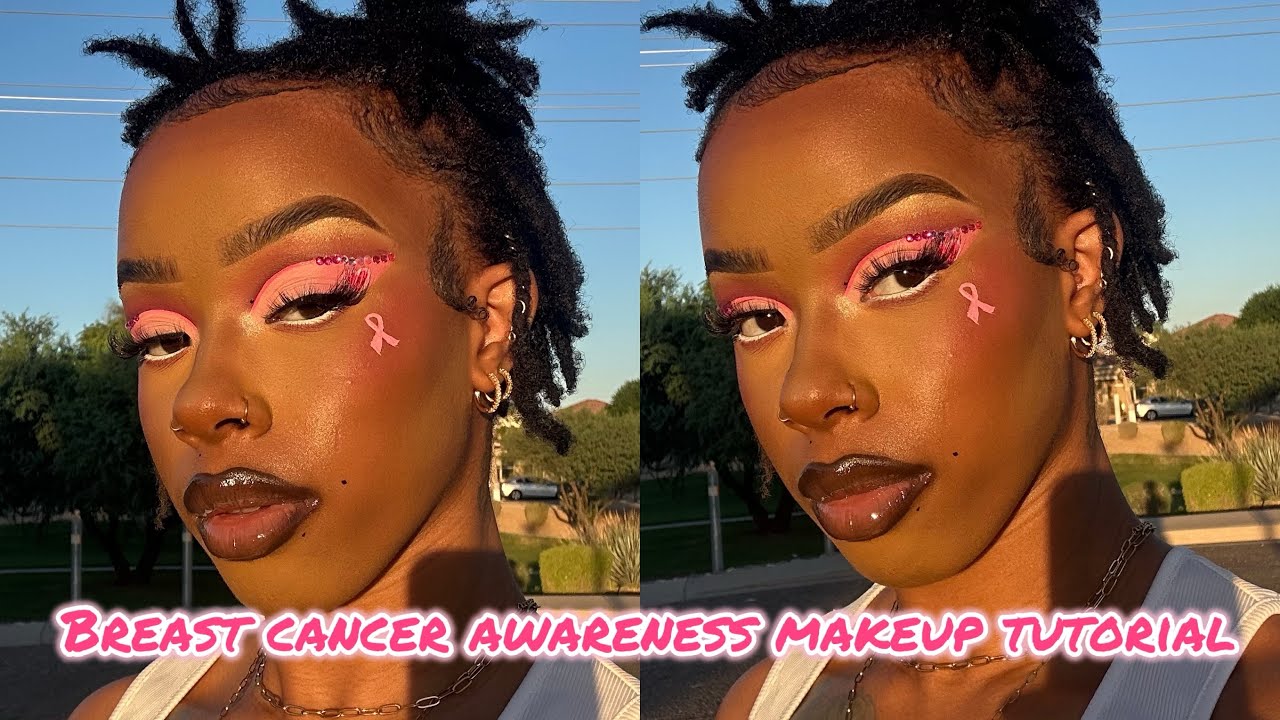BREAST CANCER AWARENESS| CUT CREASE TUTORIAL - YouTube