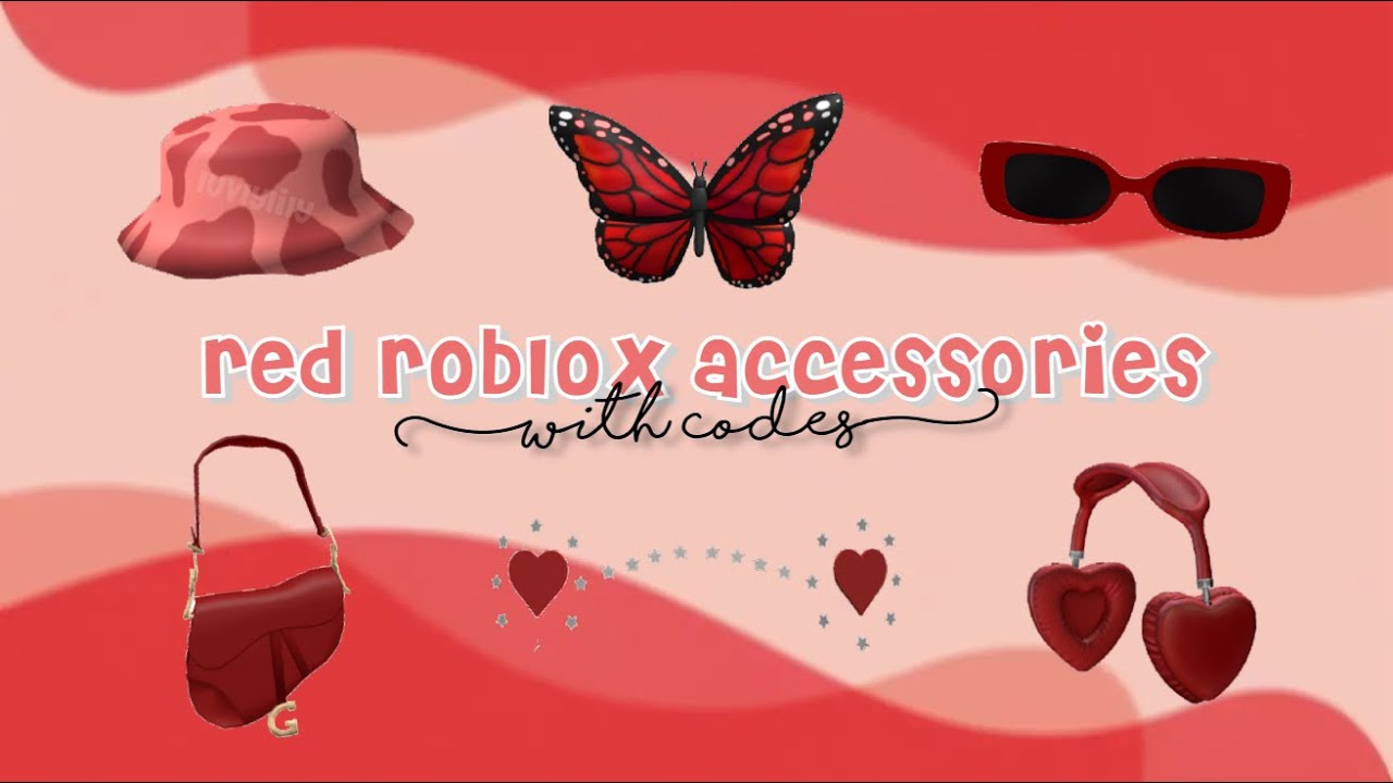 RED roblox accessories || with CODES! 🍉 - YouTube