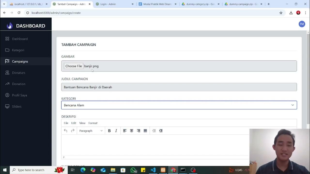 MODUL PRAKTIKUM WEB FRAMEWORK LARAVEL (BACKEND DONASI) - YouTube