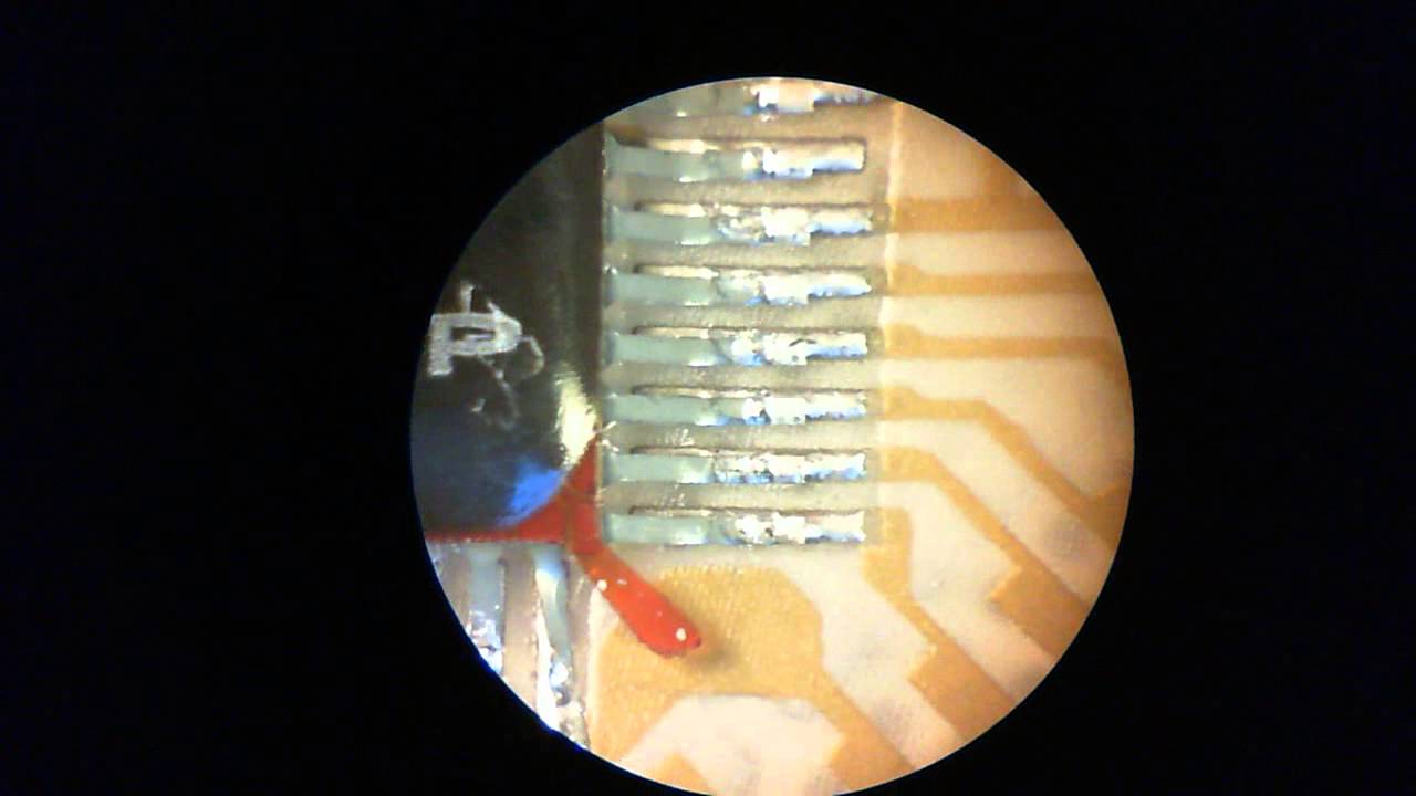 Chip on glass and pcb on glass specimen - YouTube