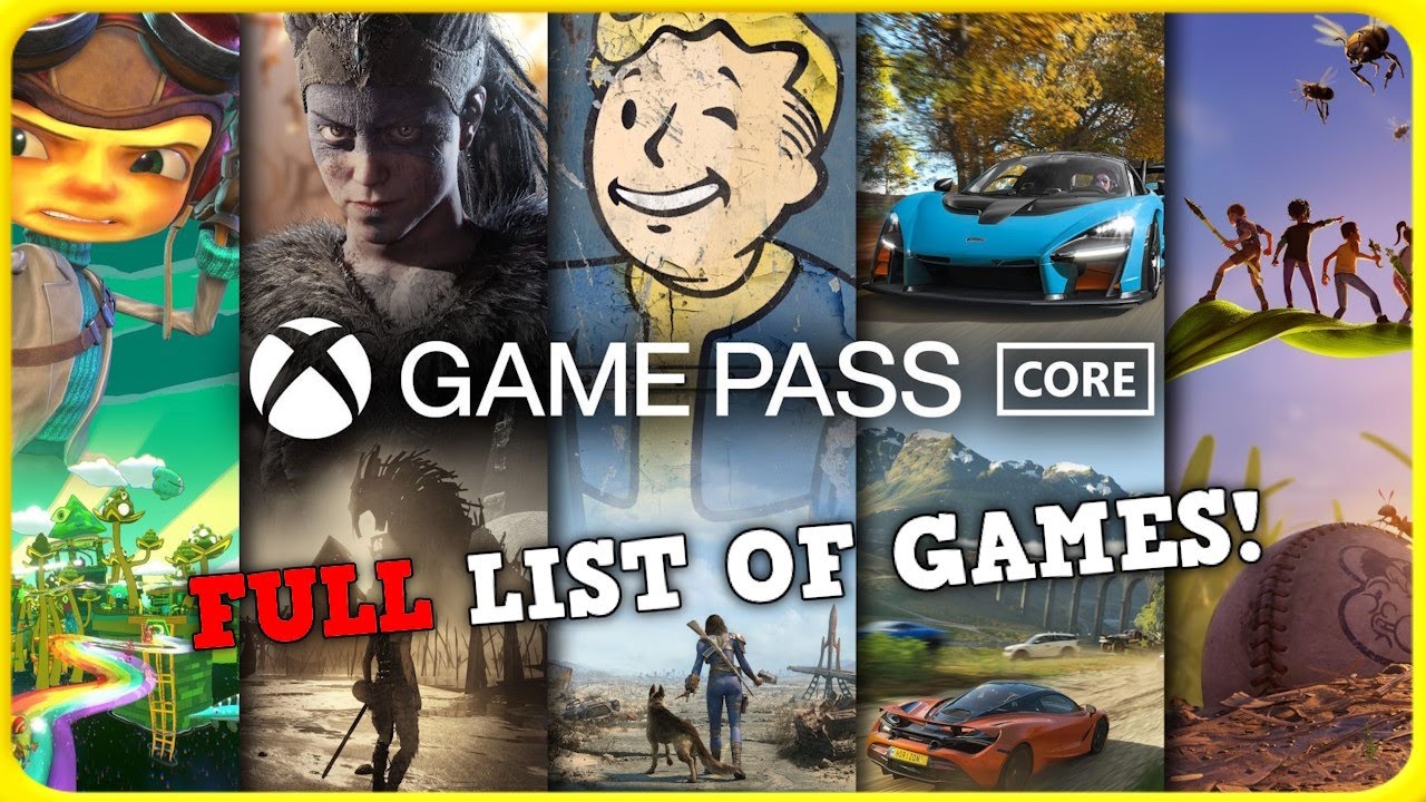 Game Pass Core Full Launch Title List - YouTube