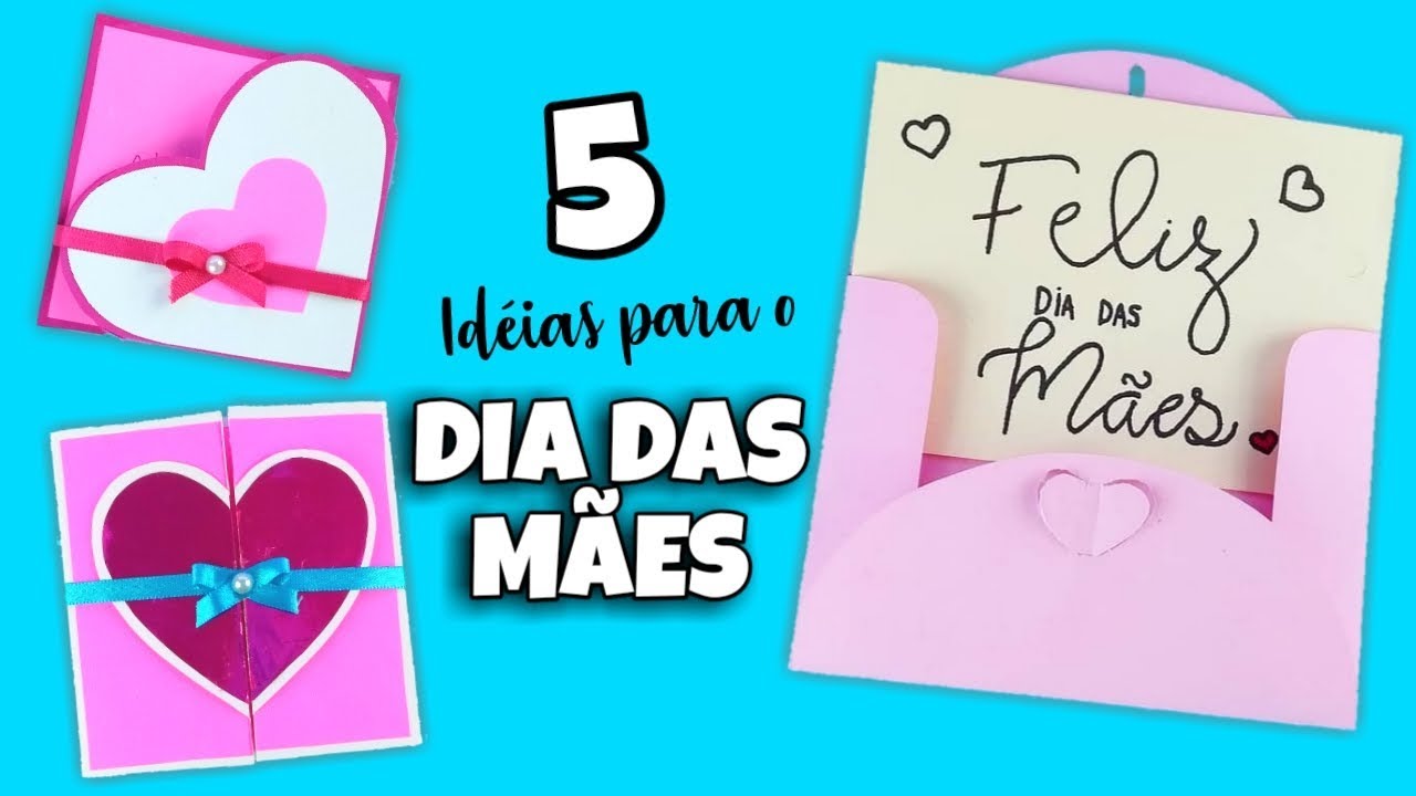 5 CartÕes Para O Dia Das MÃes 2024 Moldes GrÁtis FaÇa VocÊ Mesmo