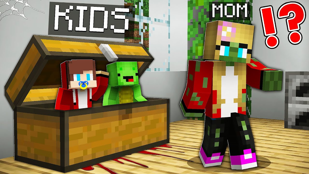 BABY Mikey and JJ vs Zombie PARENTS in Hide and Seek ! Prop Hunt - (Maizen) - YouTube