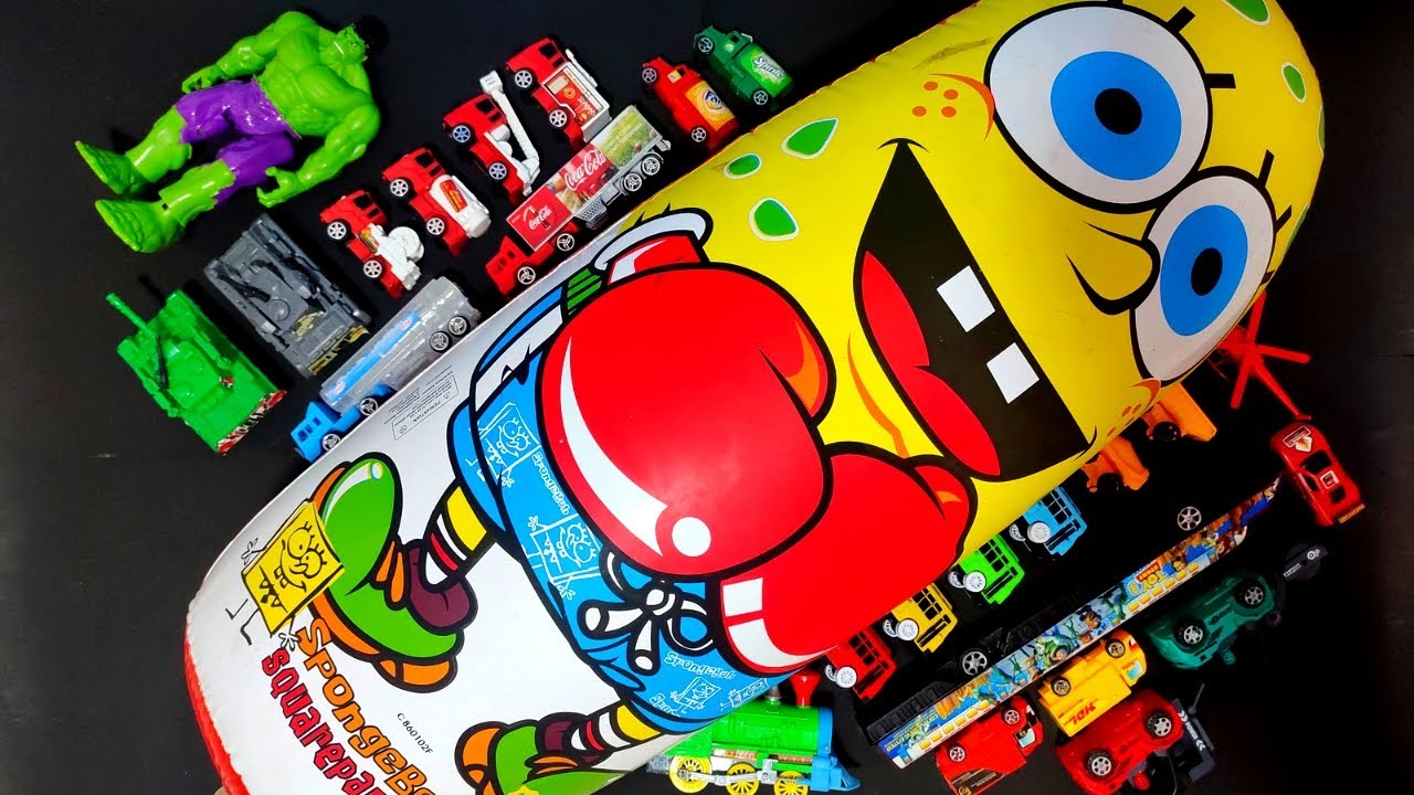 Balloon Spongebob, Balloon tayo, Truck, Train, Forklift, Tayo ...
