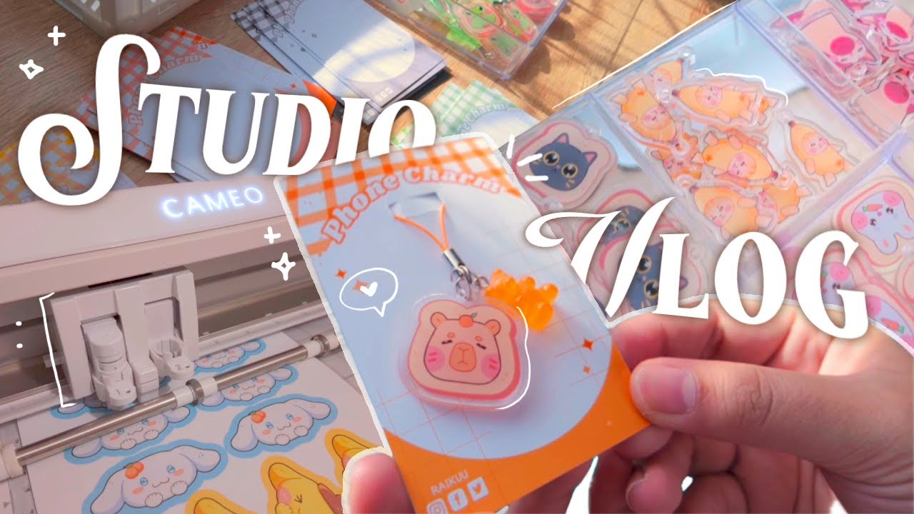 Studio Vlog art merch, artist alley, zines, art school - YouTube