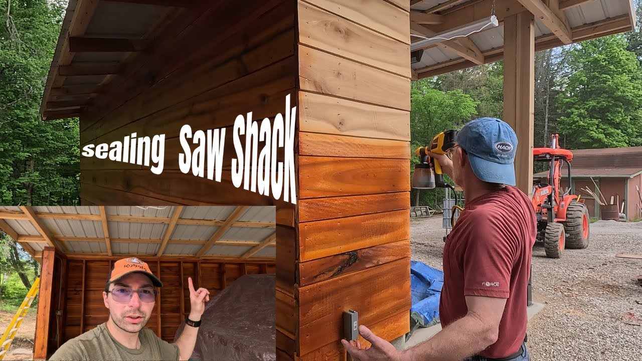 Sealing the Saw Shack - YouTube