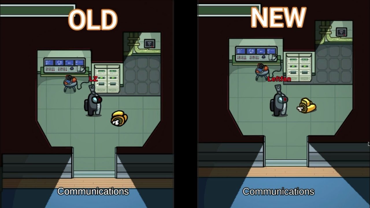 Among Us new update old vs New graphics - YouTube