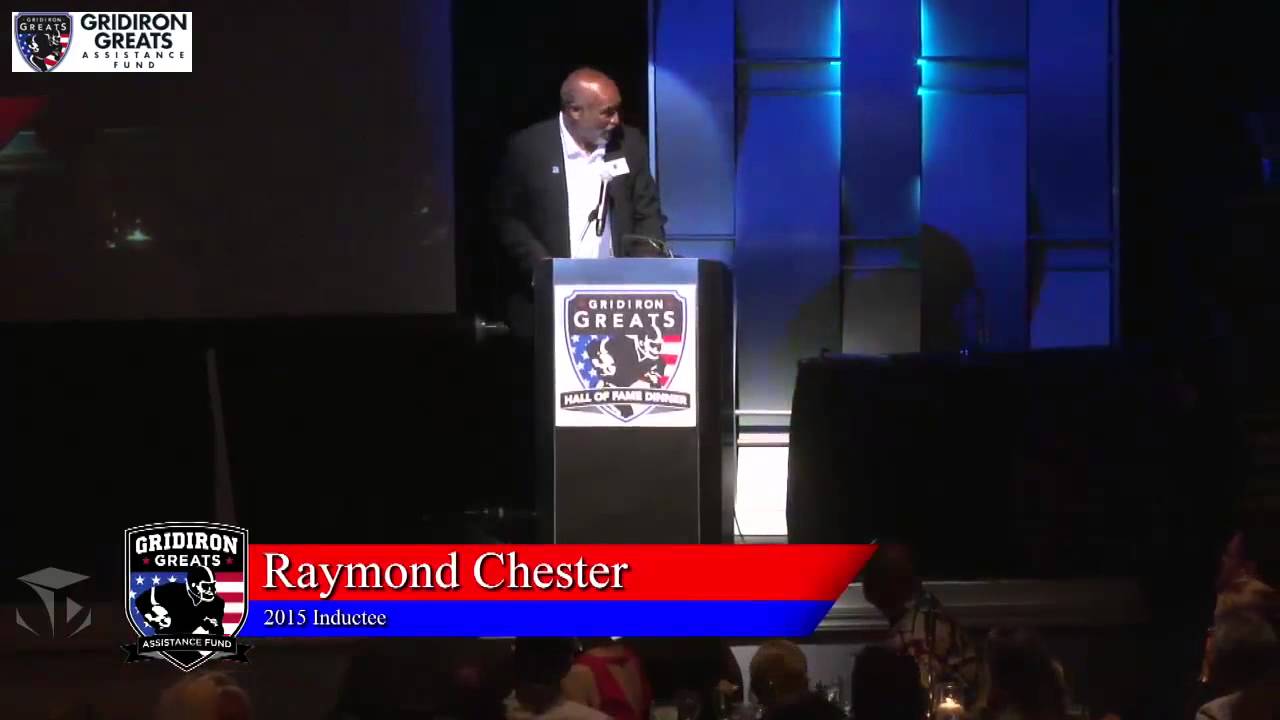 Raymond Chester: Gridiron Greats Hall of Fame 2015 Las Vegas - YouTube
