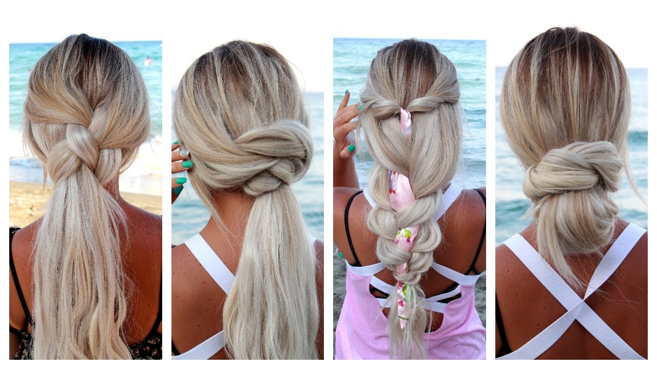 5 Easy Summer Hairstyles For Long Hair Youtube