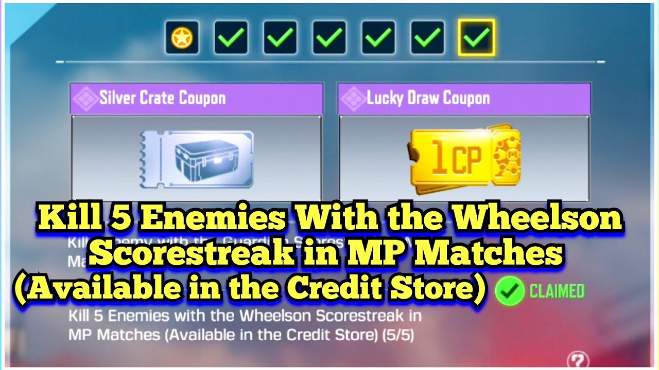 Call Of Duty Mobile Kill 5 Enemies With the Wheelson Scorestreak in MP ...