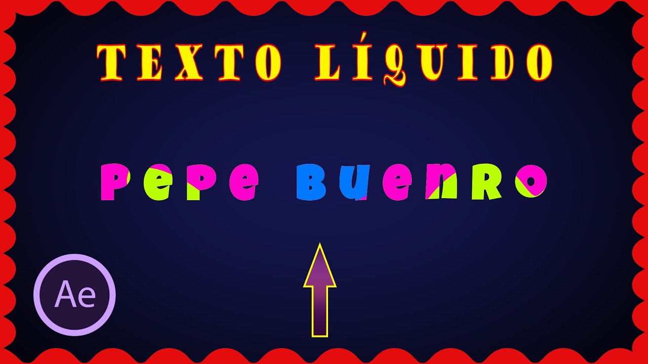 🔢 ANIMACIÓN de TEXTO efecto LÍQUIDO´🟡 7 | Tutorial de adobe AFTER-EFFECTS en ESPAÑOL - YouTube