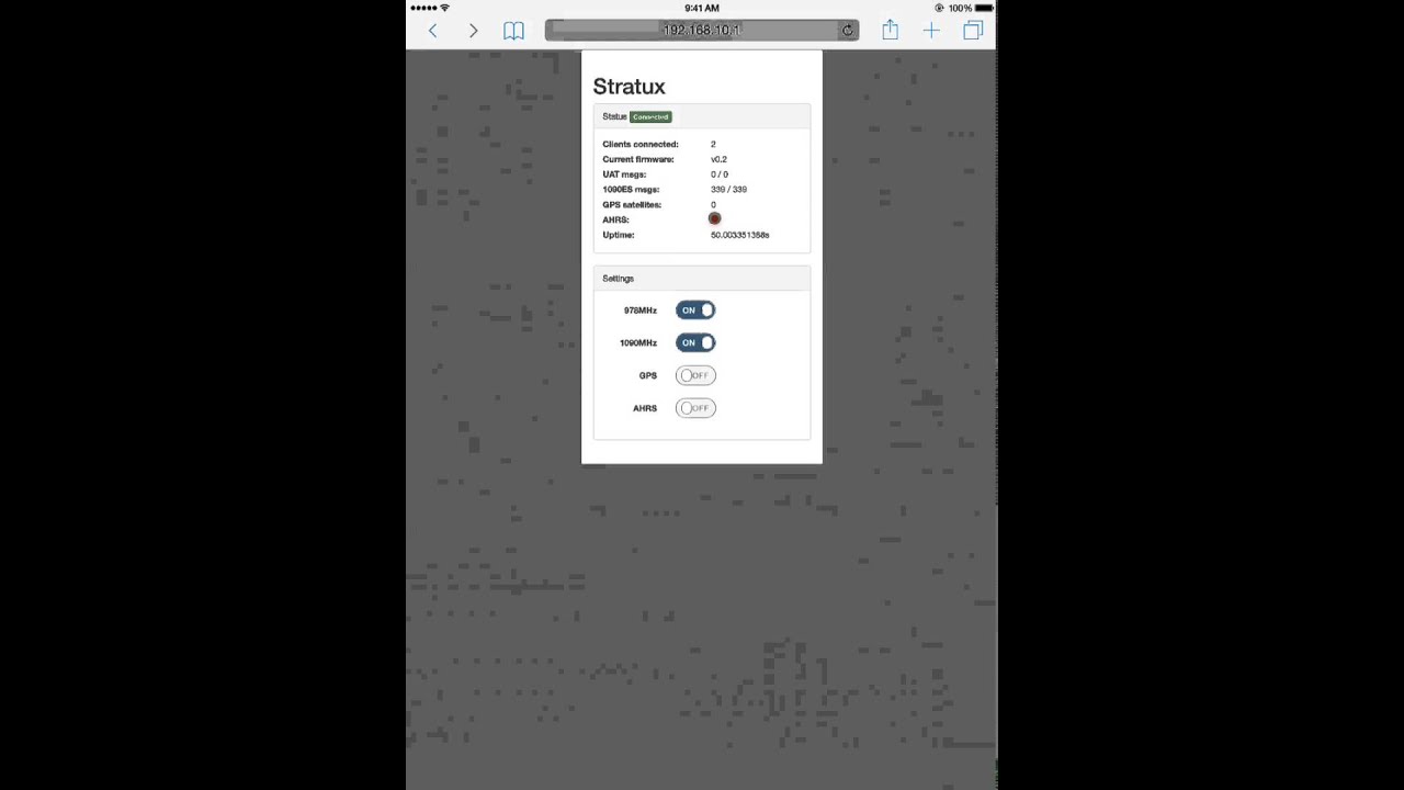 Stratux web interface demo - YouTube