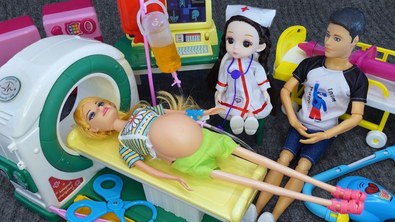 17 Minutes Satisfying with Unboxing Doctor toys,Pregnant Woman Playset ...