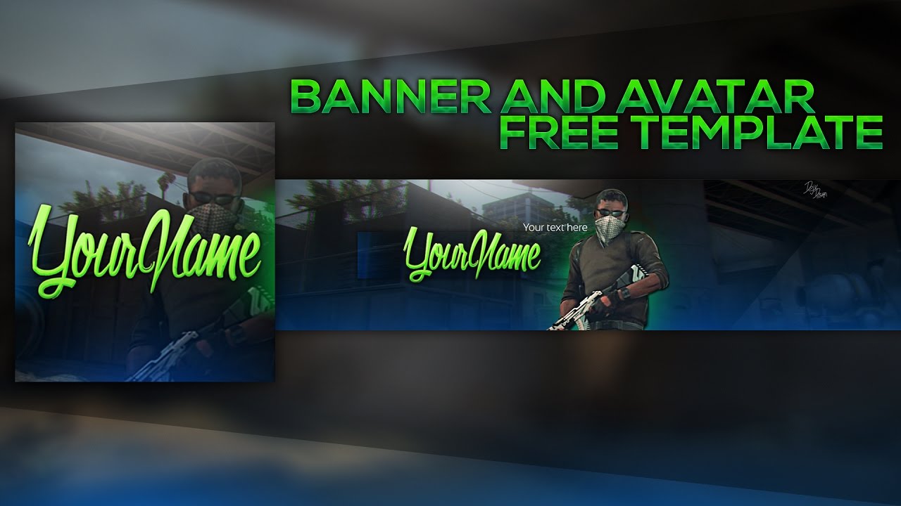 Banner & Avatar FREE TEMPLATE | DejvDesign - YouTube