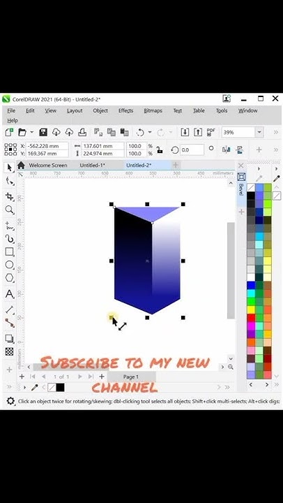 Simple 3d shapes in corel draw#shorts - YouTube