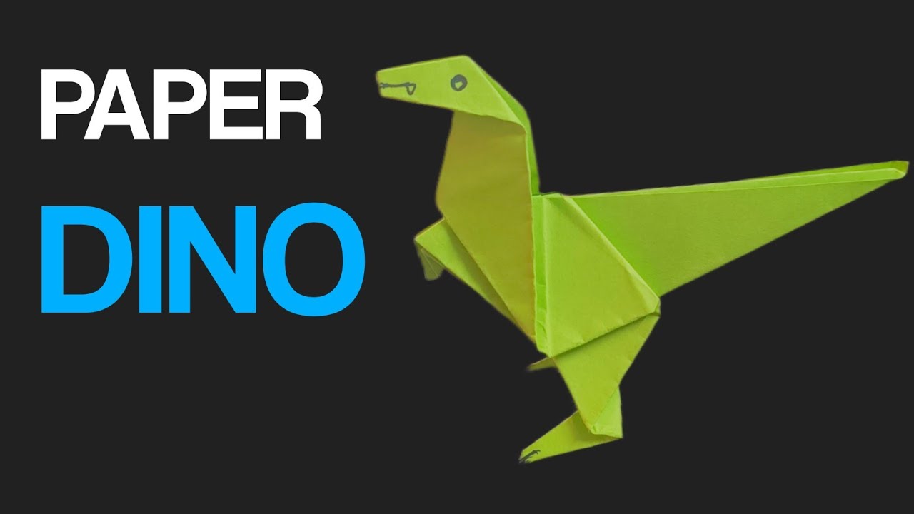 How To Make an Easy Origami Dinosaur - YouTube