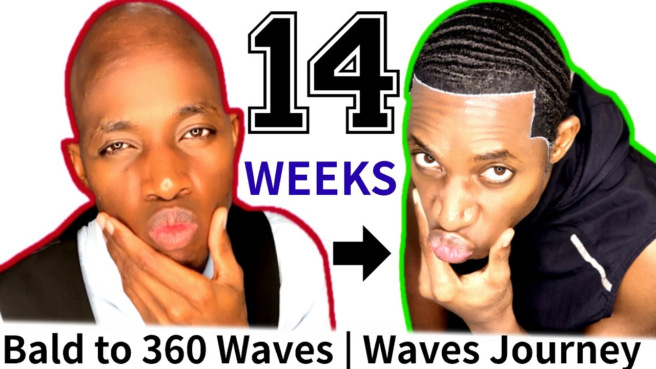 360 Waves 14 weeks wolfing | Bald To 360Waves | How To Get Waves | For BEGINNERS Brush Session ...