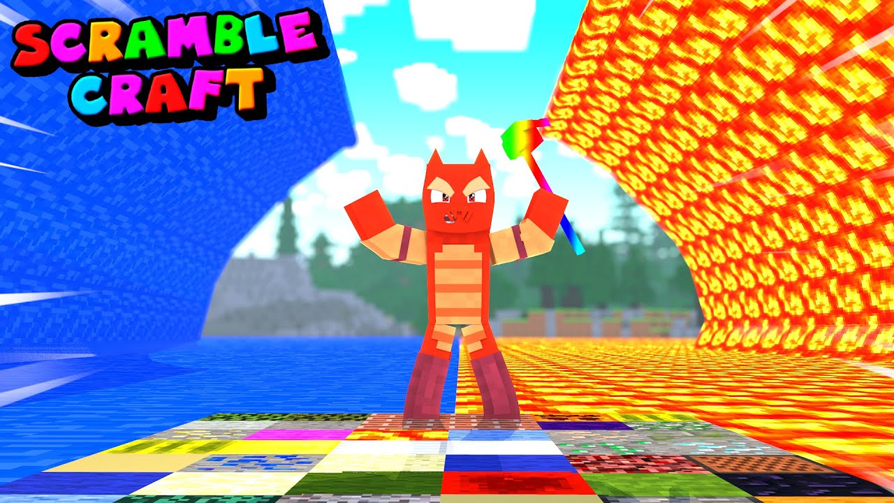 Absolute CONTROL of ALL Blocks in Scramble Craft - YouTube