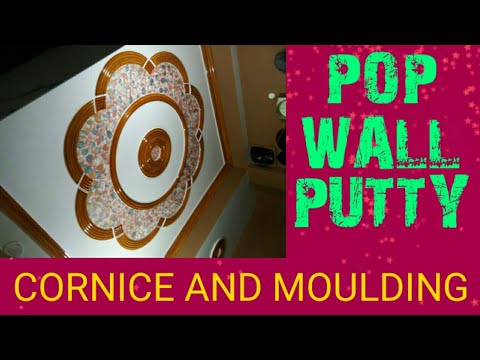 POP wall putty | Moulding and cornice | - YouTube