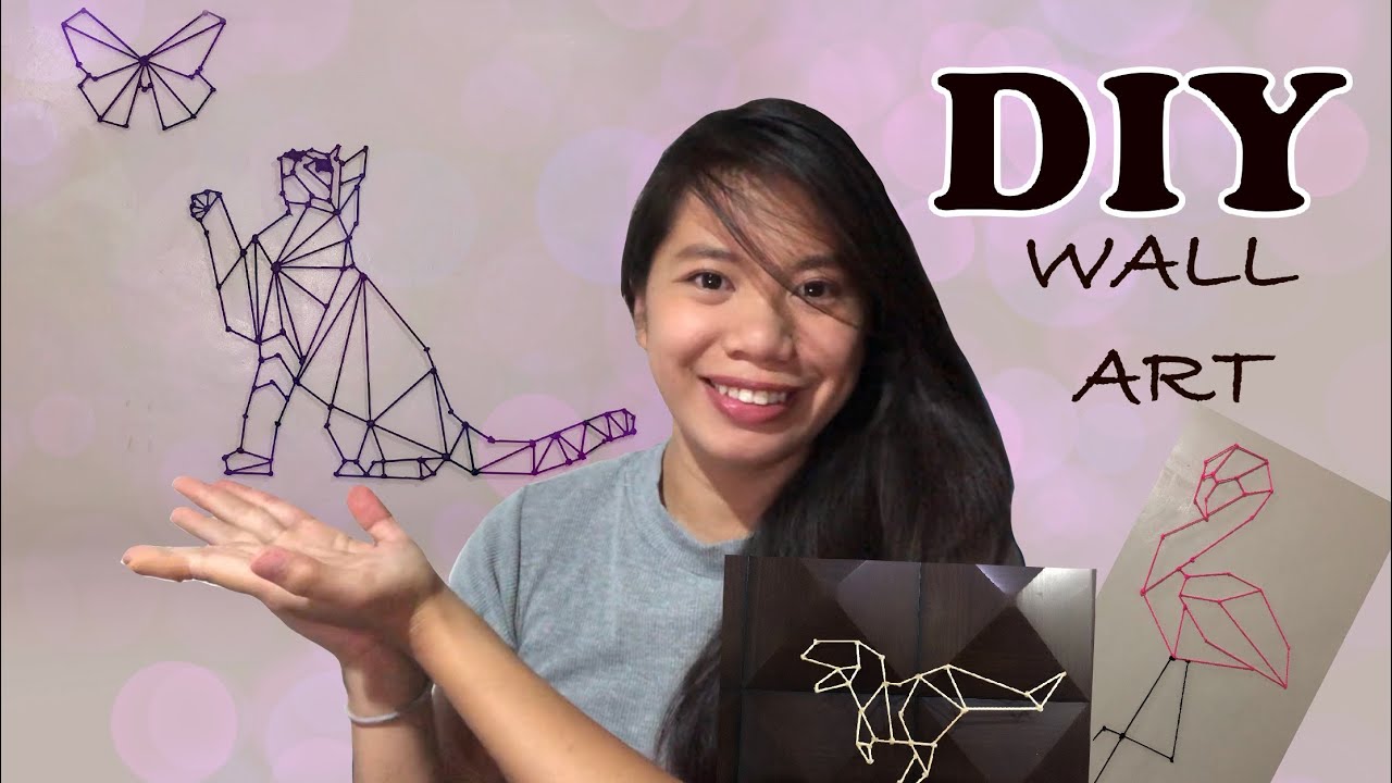 HOW TO MAKE WALL ART MADE OF STICK (GEOMETRIC) DIY - YouTube