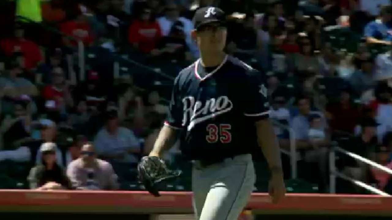 Anthony Banda whiffs his 11th for the Aces - YouTube