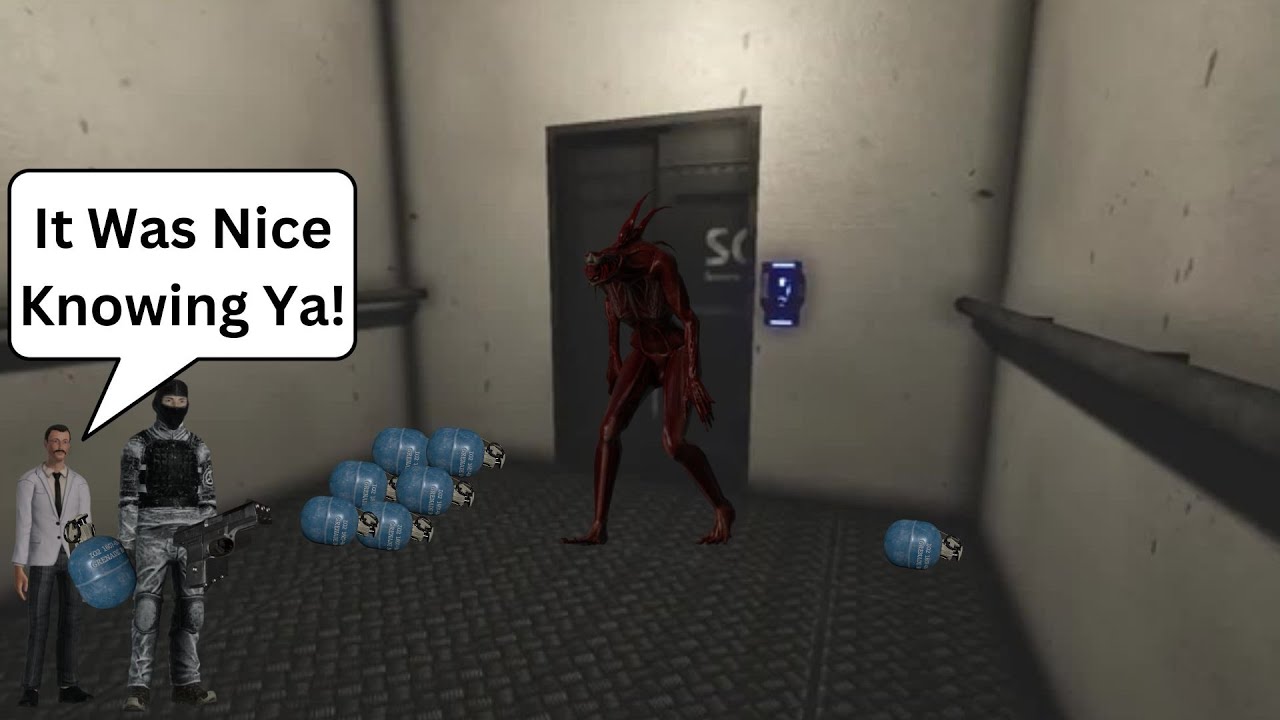 SCP SL Working With A Scientist To Lure SCP-939 Into An Elevator Trap - YouTube