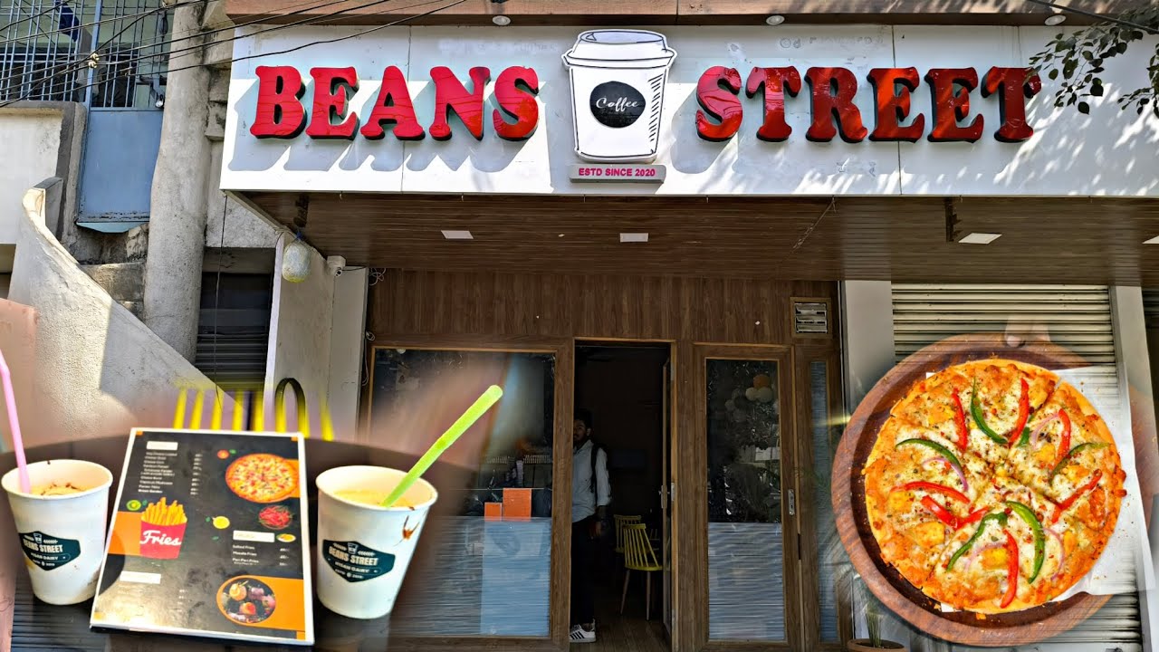 Pizza for just ₹69 🤤🍕🧋 || Beans Street Nanded - YouTube